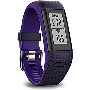 Garmin Vivosmart HR+ Activity Tracker Regular Fit, Imperial Purple (010-N1955-37) - (Renewed)