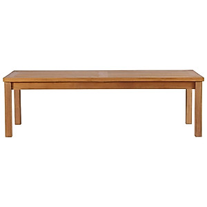 Modway EEI-4122-NAT Upland Patio Teak Wood, 59" Coffee Table, Natural