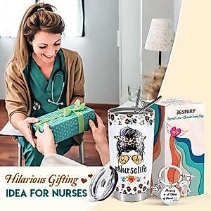 365FURY Nurse Gifts for Women - Nursing Gifts For New Nurses - Nurses Week Gifts, Christmas, Birthday, Graduation, Nurses Day Gifts - Life Nurse Gift, RN/LPN/NICU Gift, Nurse Tumbler 20 Oz