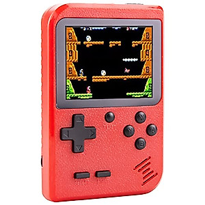 Portable Handheld Games Retro Mini Video Games，Handheld Game Console with 400 Classical FC Games 2.8" Color Screen，Birthday for Boys Girls and Adults (Red)