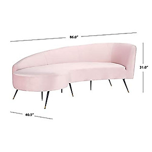 Safavieh SFV2101D Sofas, Pale Pink