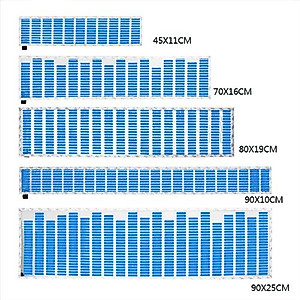 DIYAH Auto Sound Music Beat Activated Car Stickers Equalizer Glow LED Light Audio Voice Rhythm Lamp 45cm X 11cm / 18in X 4.5in (Blue)
