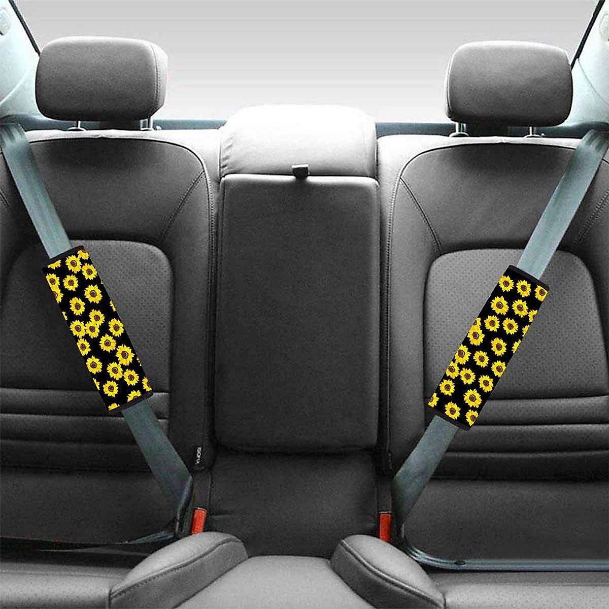 Xhuibop Galaxy Seat Belt Sets Covers for Adults Polyester Fabric Seat Belt Safety Covers for Kids Shoulder Strap Pads for Car Seat Machine Washable