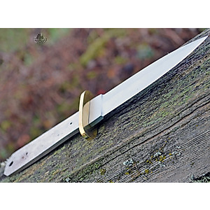 Whole Earth Supply (Set of 2) Large Boot Knife Knives Blades Blanks Hunting Blade Hunter Dagger Throwing New BL7706