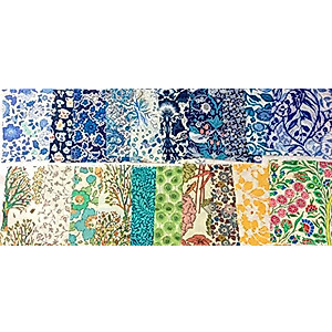 36 Liberty Tana Lawn Fabric Scraps 3"x 3" Charm Squares Patchwork Quilting MULTICOLOURS