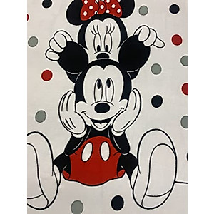MinnieMouse Cozy Fleece Throw Blanket 40 x 60 (Red)