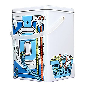 Oumefar Washing Powder Container, Laundry Detergent Container Large Capacity Multifunctional with Lid for Storage Kitchen