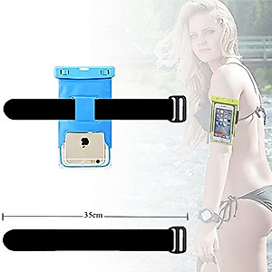 Adoretex Sport Waterproof Case Cell Phone Pouch Dry Bag Pocket with Armband, 6"(WP-04) - Rose