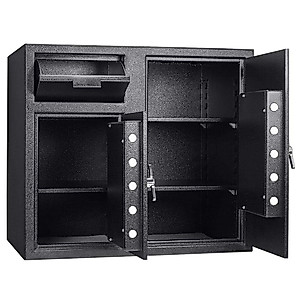 Barska New Large Double Door Vault Safe Keypad Lock Cabinet with Depository Drop Slot