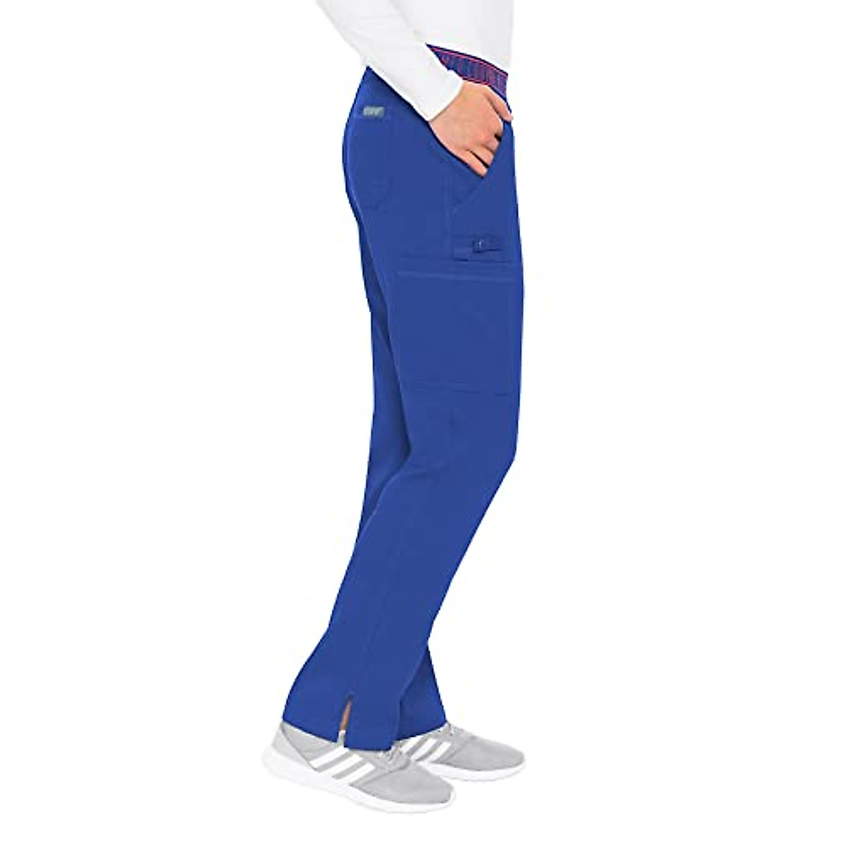 Med Couture Touch Women's Yoga 2 Cargo Pocket Pant, Royal, Medium