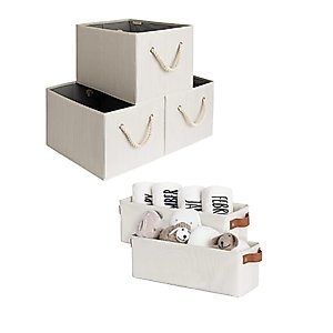 StorageWorks 32L Storage Baskets for Organizing and Narrow Storage Bins, Small baskets for Organizing