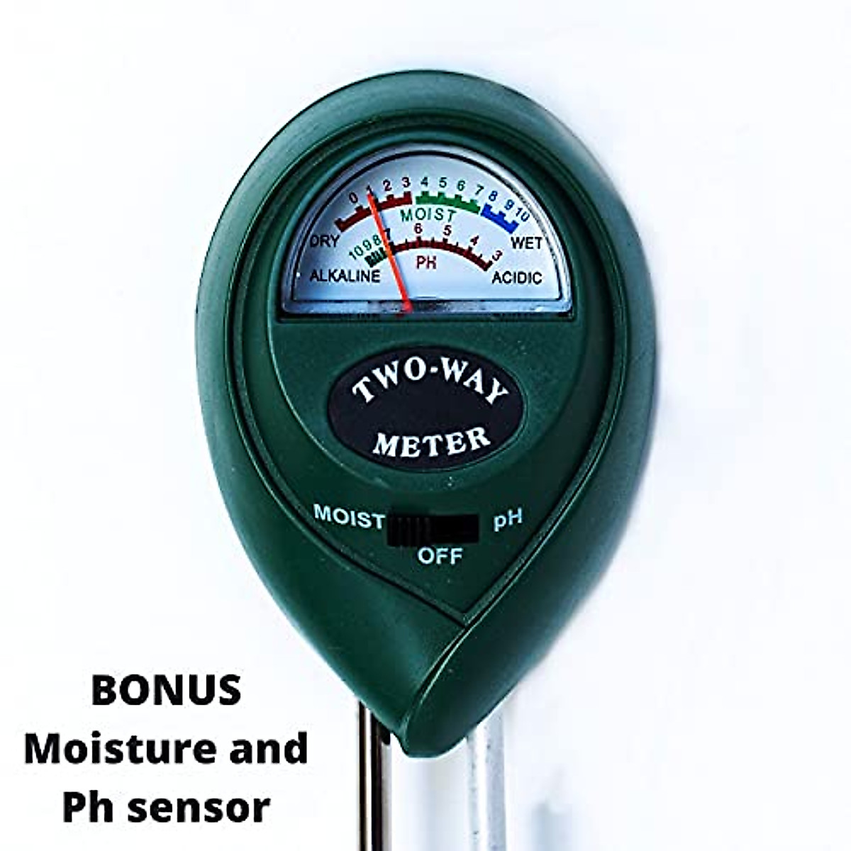 Cotswold Homeware Co Plant Watering Globes - Plant Watering Devices - Plant Watering Bulbs - Self Watering Spikes -Decorative Hand Blown Glass - Watering Bulbs - Free Moisture Meter 4 Large Size