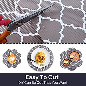 Jersow Non Slip 12"X240" Shelf Liner, Non Adhesive Drawer Liner, Waterproof Shelf Liners for Kitchen Cabinets/Refrigerator/Wire Shelving/Bathroom/Pantry-Heavy Duty, Durable,