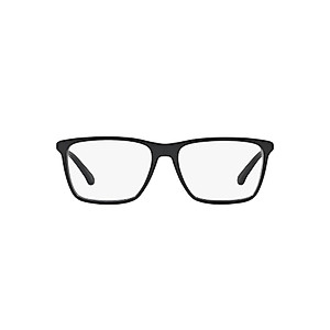 Brooks Brothers Men's BB2037 Square Prescription Eyewear Frames, Black/Demo Lens, 57 mm