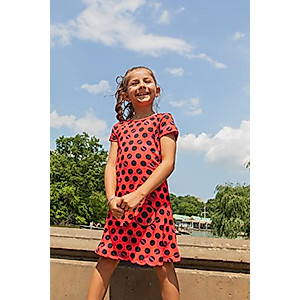 Miraculous Ladybug Big Girls 2 Pack Short Sleeve Dresses Black 10-12