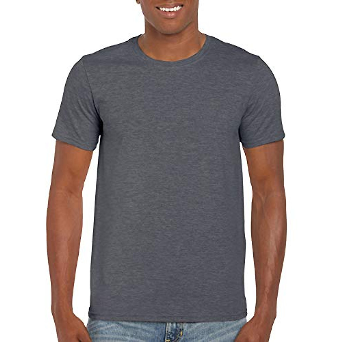 Gildan Men's Softstyle Ringspun T-shirt - Medium - Dark Heather