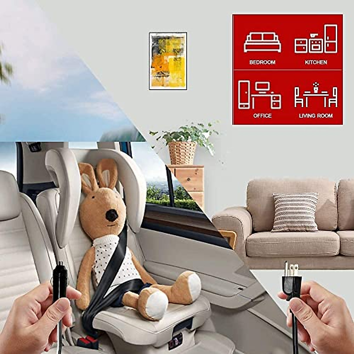 Small Refrigerator with Lock 1.2 cuft 12V/110V Fridge Lockable Small Refrigerators Freightliner Cascadia Truck Mini fridge RV Can Cooler Camper, 36 qt