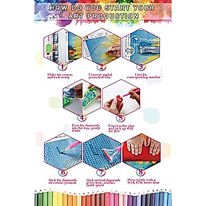 2 Pack Diamond Painting - DIY 5D Diamond Painting Kits for Adults - Diamond Art Kits Round Full Drill Diamond Arts Craft for Home Wall Decor Canvas (Butterfly 12 x 16 inch X 2 PCS)