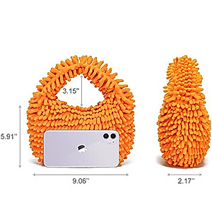 CATMICOO Y2K Fuzzy Purse, Fluffy Tote Bag, Cute Plush Purse for Women