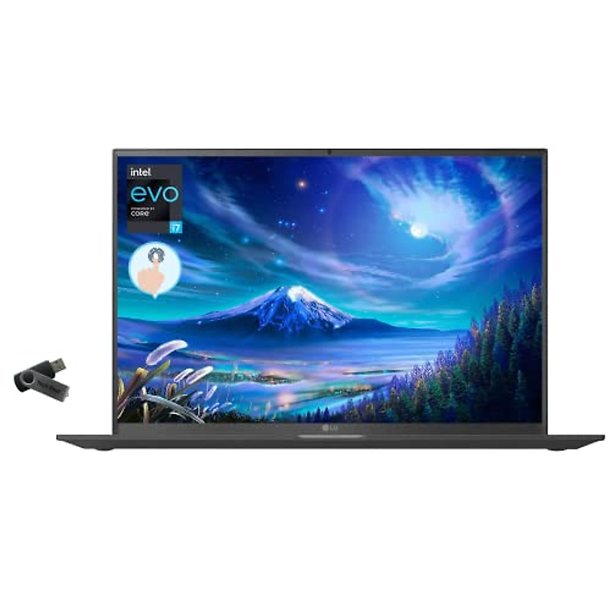 New LG Gram 17” WQXGA Business Laptop, Intel Evo 11th Gen Intel Core i7-1195G7 Processor, Windows 10 Pro, 16GB RAM, 1TB SSD, Tech Deal USB