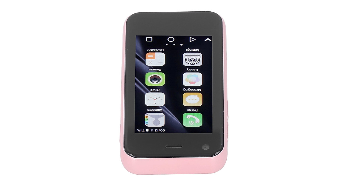 Compact Mini Smartphone with Dual Cameras - Sakura Pink