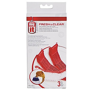 Dogit Fresh & Clear Elevated Dog and Cat Water Fountain, Replacement Filters, 3 Pack, 73610