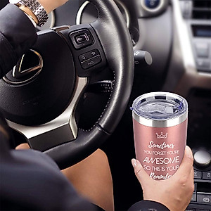 MOSAJOY Sometimes You Forget That You are Awesome - Thank You Gifts, Funny Birthday Cup Inspirational Gifts for Women, Men, Coworker, Friends Insulated 20ozTumbler