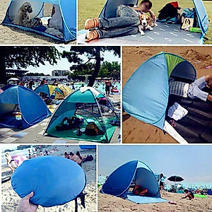 Pop Up Portable Beach Canopy UV Sun Shade Shelter Triangle Outdoor Camping Tent