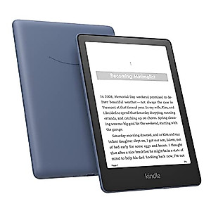 Kindle Paperwhite Signature Edition (32 GB) – With a 6.8" display, wireless charging, and auto-adjusting front light – Without Lockscreen Ads – Denim