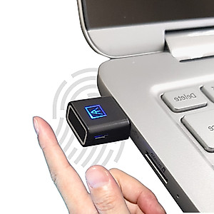 AUTHENTREND ATKey.Pro - FIDO2 Certified Security Key, USB Fingerprint authenticaiton USB-A Ports, Protect Online Accounts : Windows, Linux, Mac OS, Google, Bank of America, Facebook, Twitter, Apple