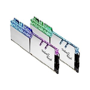 G.SKILL Trident Z Royal Series (Intel XMP) DDR4 RAM 64GB (2x32GB) 3200MT/s CL16-18-18-38 1.35V Desktop Computer Memory UDIMM - Silver (F4-3200C16D-64GTRS)