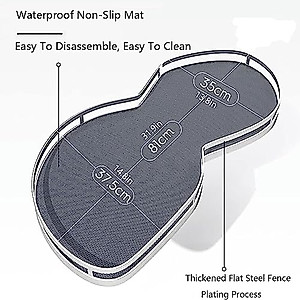 YEKIM Corner Basket Kitchen Cabinets, 2 Tier Swing Tray Corner Cabinet, Multipurpose Organizer Shelving Corner Swivel Corner Cabinet Blind Shelf, for 36",Left