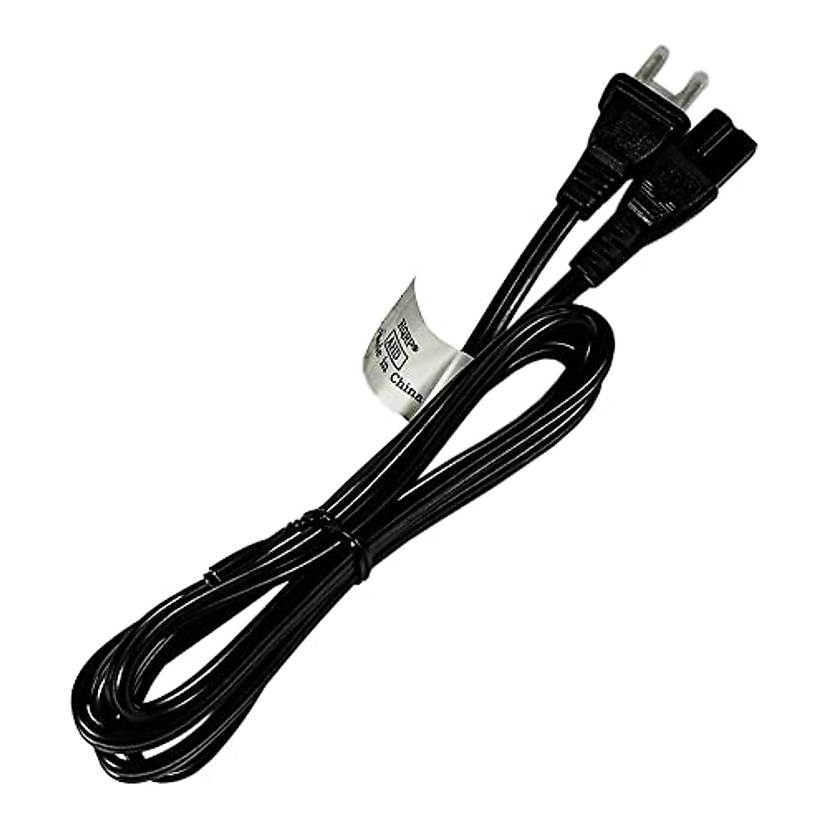 HQRP AC Power Cord Compatible with Brother ES2400 ES2410 ES2420 EX-660 HS1000 PC2300 PC2500 PC3000 PC6000 XR9000 HS3000 SQ9000 Sewing Machine Mains Cable, Black
