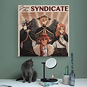 ZHDP Anime Dream SMP Dream Poster Poster Decorative Painting Canvas Wall Art Living Room Posters Bedroom Painting 16x16inch(40x40cm)