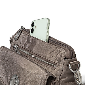 Baggallini Women's Calais Crossbody Bag, Portbello Shimmer