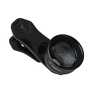 Phone Camera Lens, 2X HD Clip on Cell Phone Lens with Storage Bag and Wiping Cloth, Portable Smartphones Lens for Photography