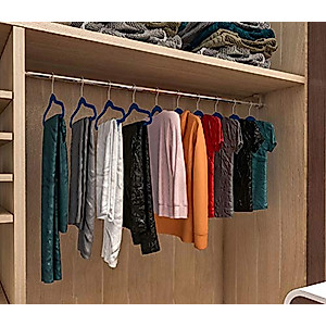 TQVAI 30 Pack Kid Velvet Clothes Hangers Non Slip Space Saver, Navy Blue