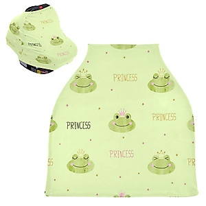 Nursing Cover Breastfeeding Scarf Cute Princess Frogs- Baby Car Seat Covers, Infant Stroller Cover, Carseat Canopy(r)