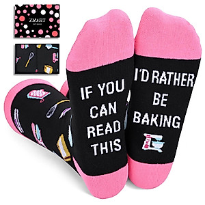 Zmart Baking Socks For Women Baker Socks Chef Socks Chef Socks Lets Get Baked Socks, Baking Gifts Gifts For Baker Cooking Gifts Chef Gifts Pastry Gifts