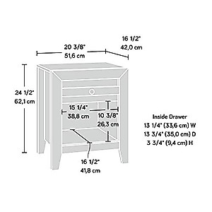 Sauder Dakota Pass Night Stand, Craftsman Oak finish