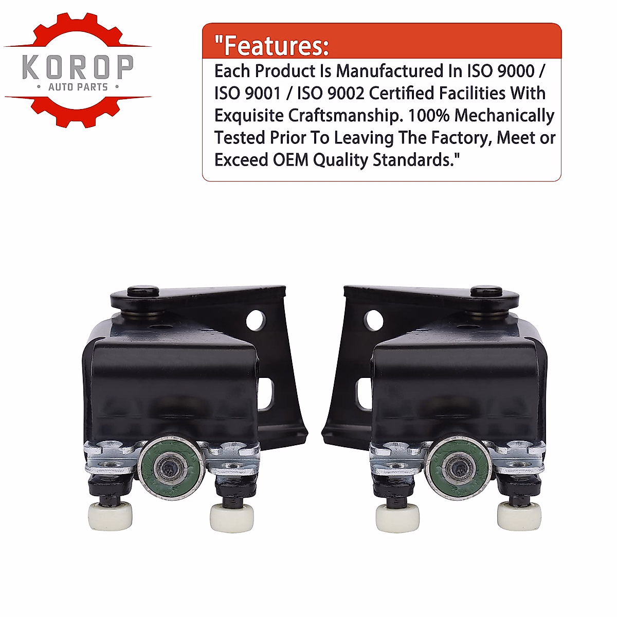 1 Pair Power Sliding Door Roller Assembly Fits for 1999-2004 Honda Odyssey, Replaces# (Left)72560-S0X-A53, (Right)72520-S0X-A53, Power Slide Door Roller