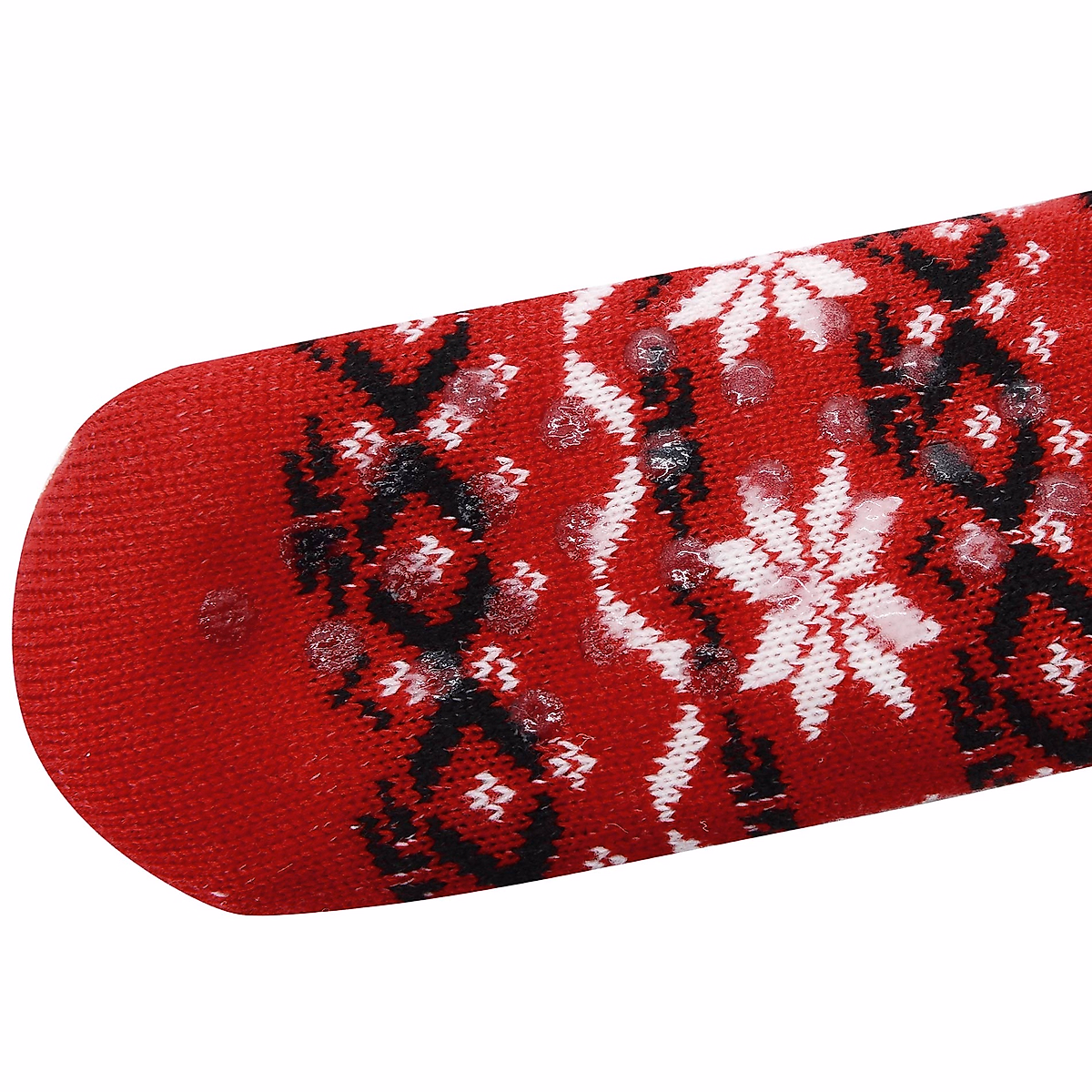 American Trends Christmas Slipper Socks Women Fuzzy Socks Gripper Non Slip Athletic Women's Cozy Socks Warm Winter Socks Red