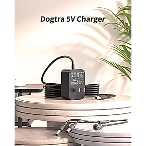 VHBW 5V Charger Replacement for Dogtra with Splitter Cable, Replacement SBC5V1000 Charger Compatible with Dogtra iQ Series, YS600, 200C, 280C, EF-3000 Gold Receiver,YS300 Collar Trainer (UL Listed)