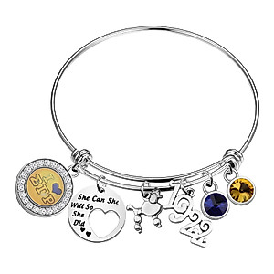 UJIMS SigmaRho Inspired Sorority Gift Sorority Bracelet She Can She Will So She Did Greek Sorority Jewelry for Women (22 Sorority Bracelet)