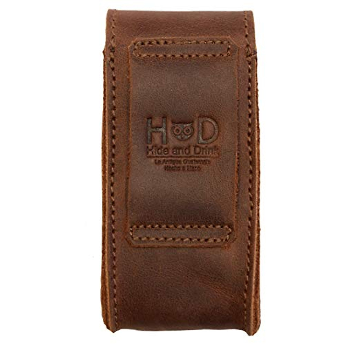 Hide & Drink, Case Compatible with Swiss Army Knife, Handmade from Full Grain Leather - Bourbon Brown