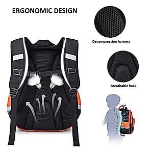 Robhomily Boys Backpacks for Elementary Kindergarten Backpack for Boy Kids School Backpack for Boys Lightweight Dinosaur