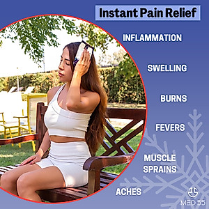 Instant Cold Packs - Pack of 24 (5" x 6") Disposable Cold Compress Therapy Instant Ice Pack for Injuries, First Aid, Pain Relief for Tooth Aches, Swelling, Sprains, Bruises, Insect Bites
