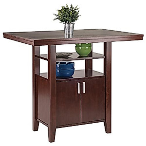 Winsome Albany High Dining Table, Walnut