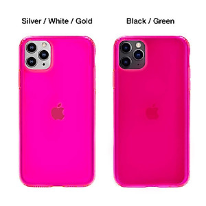 Velvet Caviar Compatible with iPhone 11 Case Neon Pink - Cute Clear Protective Phone Cover for Women, Girls (Hot Pink)