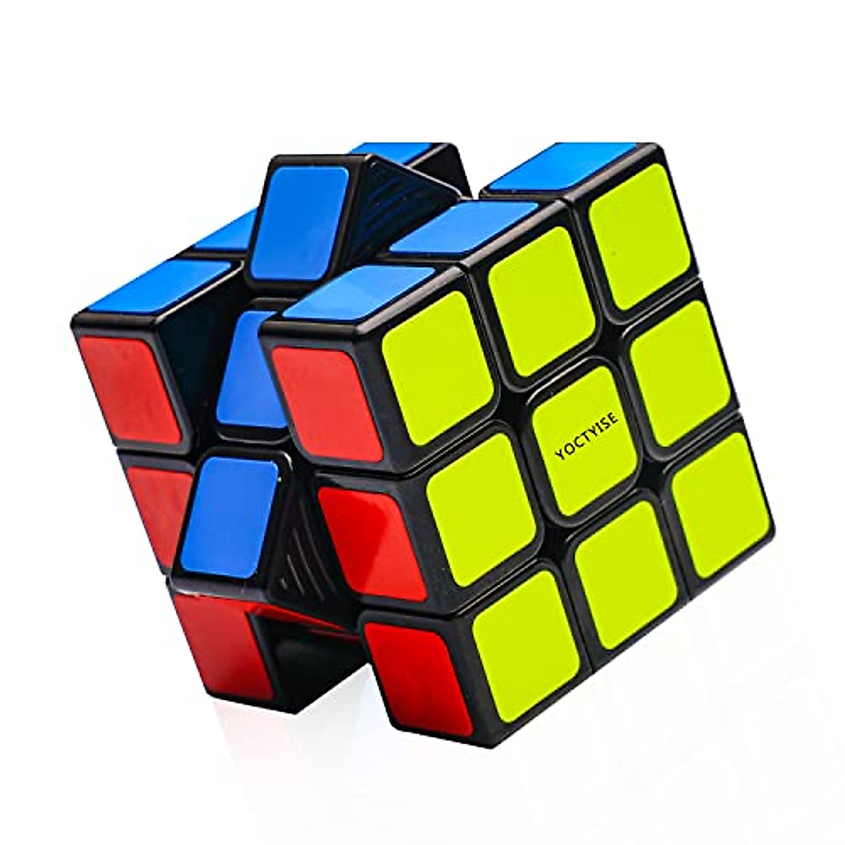YOCTYISE 3D Cube:Best 3x3 Puzzle Magic Toy;Super-Durable,Smooth Vivid Colors,Turns Quicker Than Original Speed Cubing (Black)